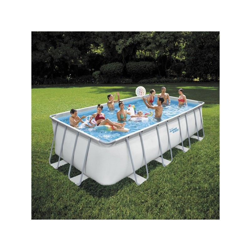 Abnehbarer Pool Polygroup P418095210E Elite Frame Summer Waves mit ...